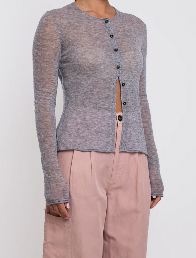 Vænn Nassau Sheer Cardy | Cloud Melange – Long Weekend Store